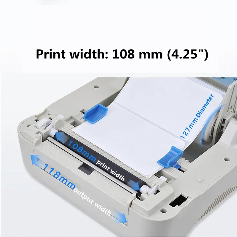 Xprinter Xp-490b 4x6 Shipping Address Sticker Thermal Label Printer Xp ...