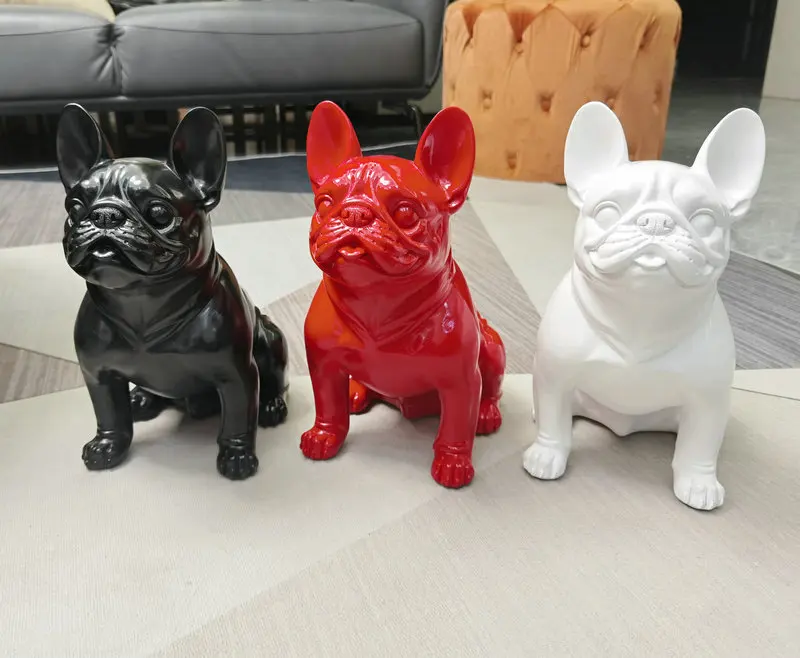 Mold Resin Dogs Decorations - Polyresin Statues of Bully Dogs