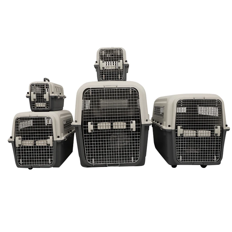 Abs+pp Iata Airline Approved Pet Dog Car Kennel Shipping Animal Travel ...
