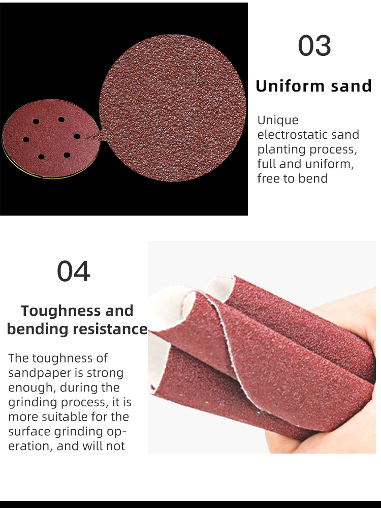 125mm Non Porous Orbital Sanding Discs Abrasive Sand Disc Aluminum ...