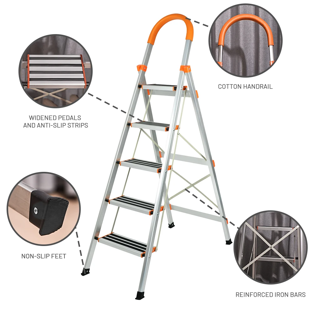 Factory Price Domestic Anti-skid Ladder Aluminum Used,Foot Aluminum 4 ...