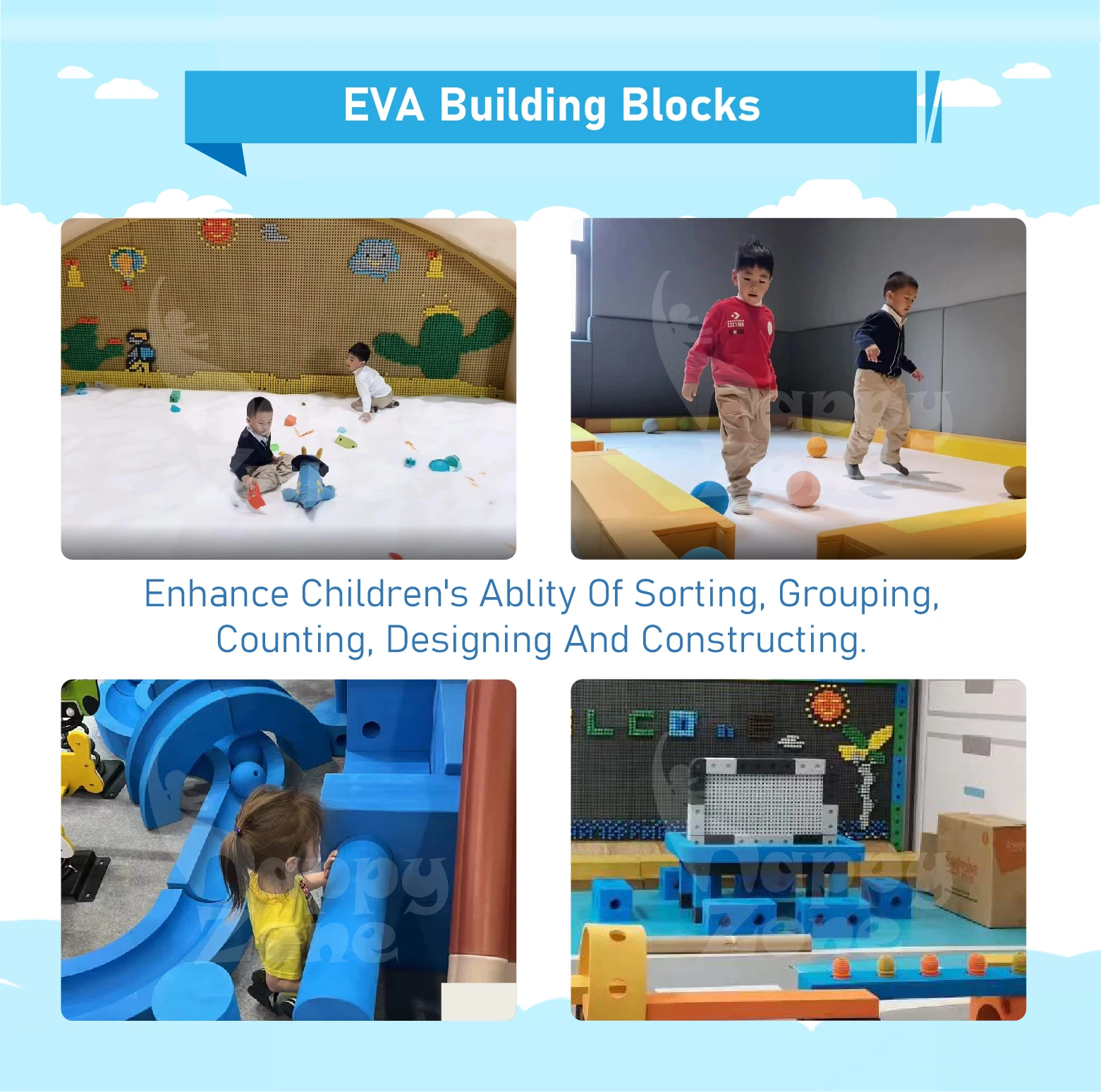 EVA Foam Building Blocks - Interactive Wall Games for Kids