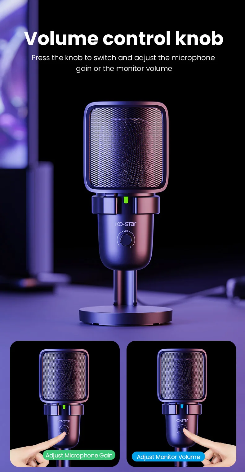 Professional Studio Recording USB Microphone - KO-STAR M-640