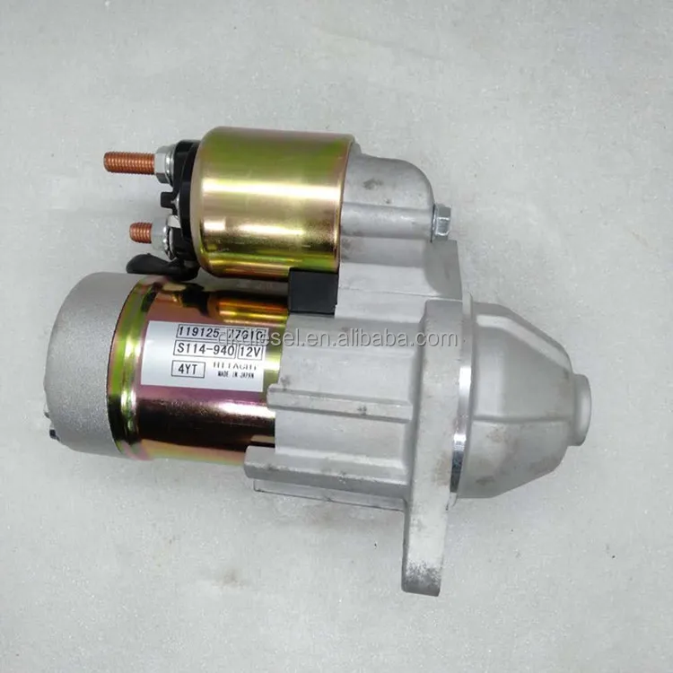 12v 1.2kw 9t Genuine Engine Spare Parts Starter Motor 119125-77010 ...