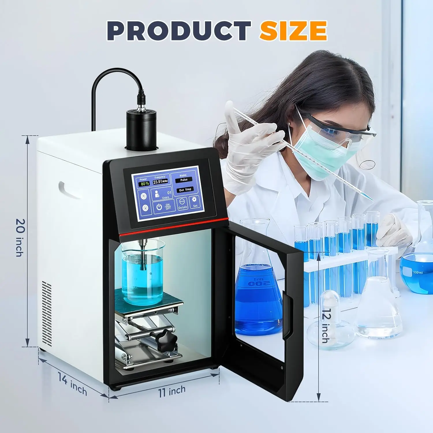 2000W Lab Ultrasonicator Homogenizers for Mixer Homogeneous Solution ...