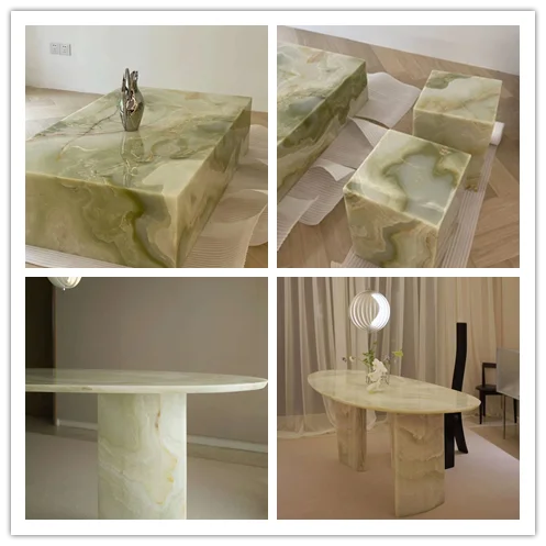 Backlit Onyx Table - Durable, Stylish Natural Stone Furniture