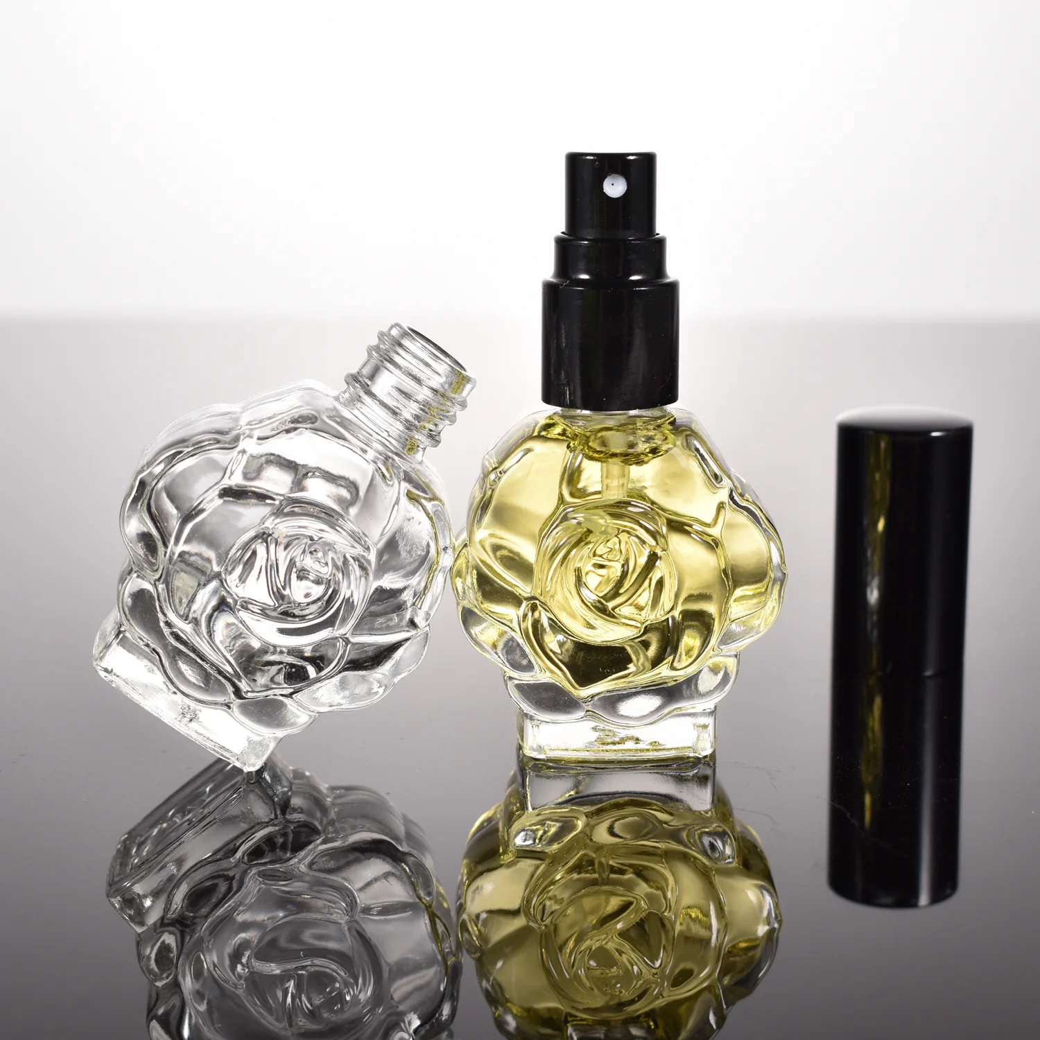 Shop Our Factory Price Rose Shape Clear Refillable Sprayer