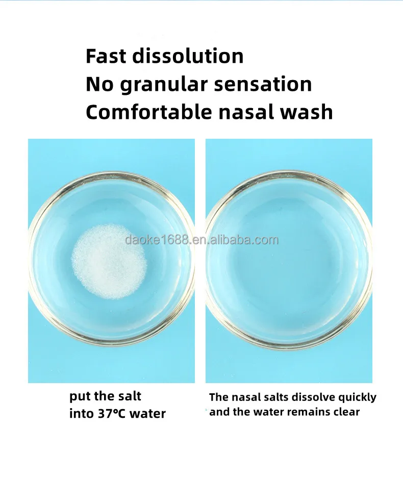 Nasal Salt Packs for Nasal Irrigator Healthy Nasal Wash Salt Sodium ...