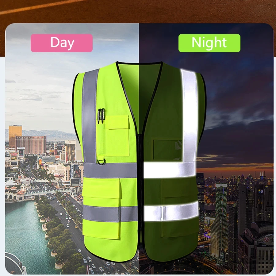 High Visibility Safety Vests - Customizable Reflective Clothing