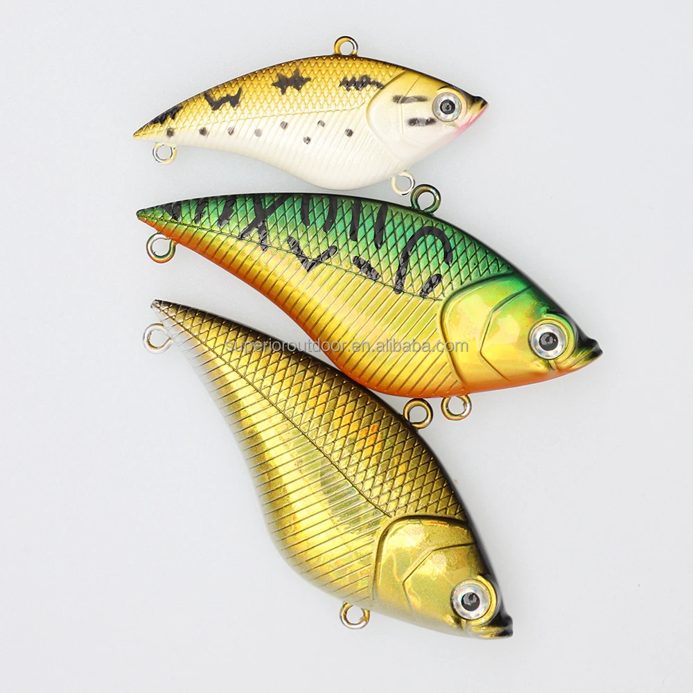 Superiorfishing Vibe Lure 55mm 68mm Vibration Lure Hard Abs Bait Vib ...