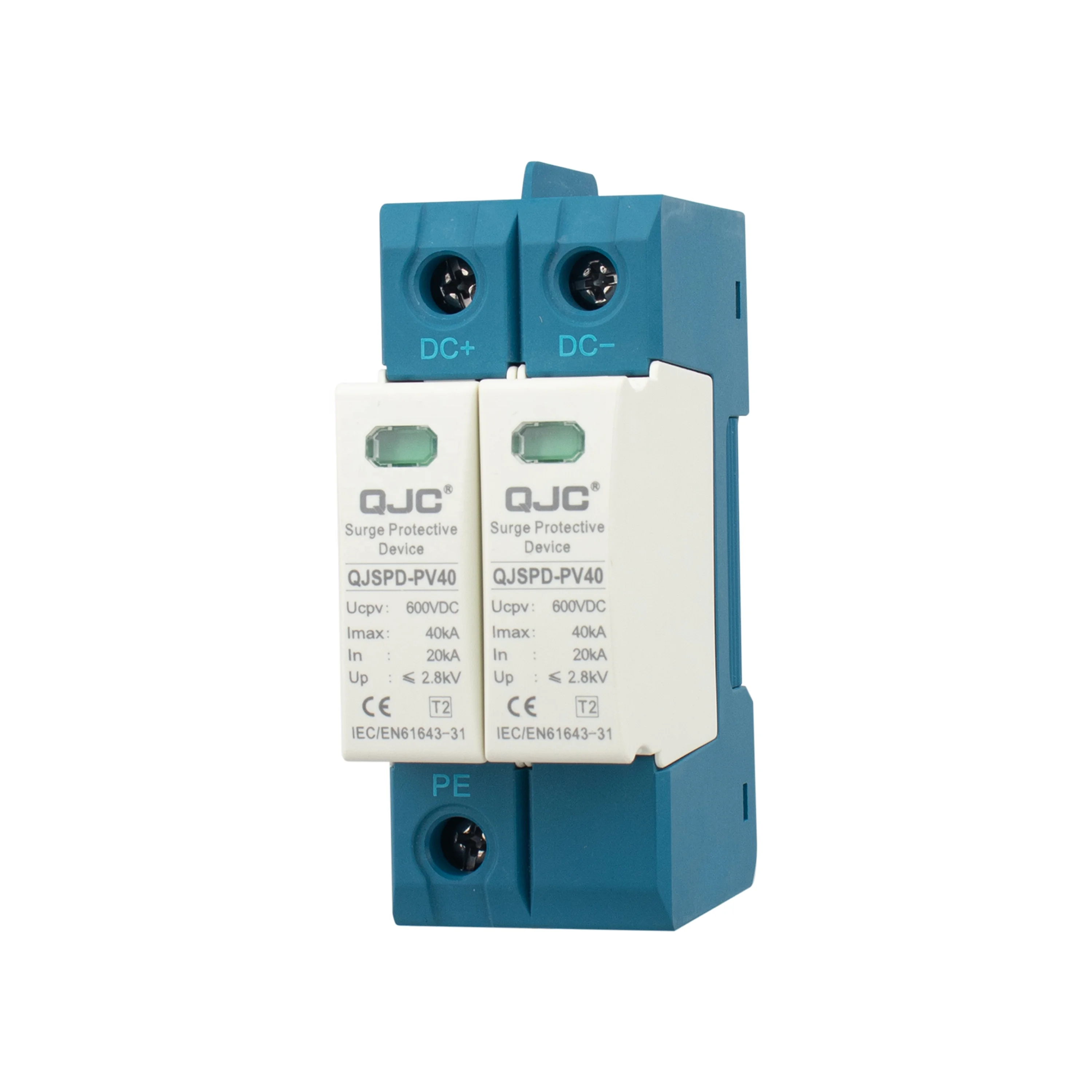 QJC 3P 1000v DC SPD Surge Protector Solar PV Protection Devices 20ka ...