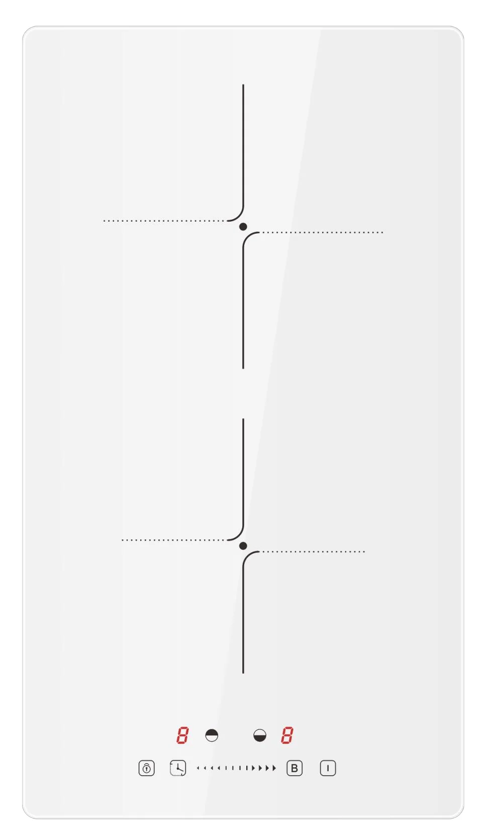 Ego Half Bridge Market Multi- Hob Vetro Ceramic Stove Commerical ...