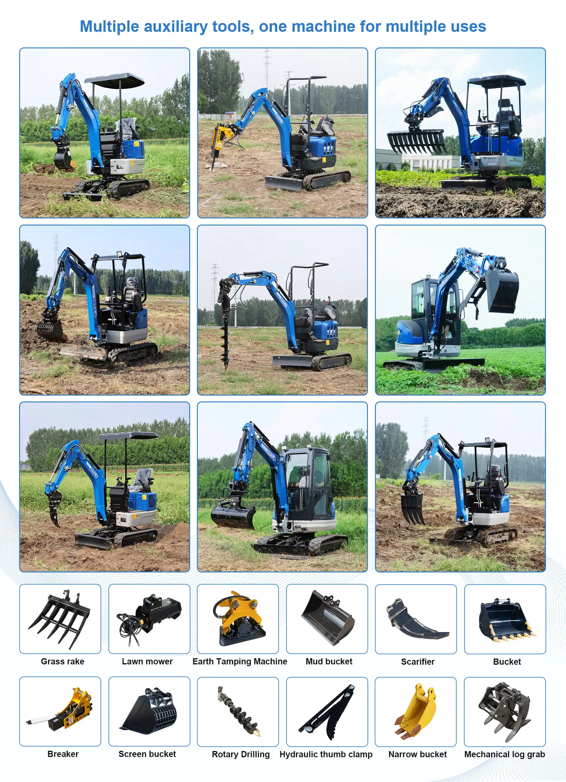 Rippa Hot Selling Mini Excavator Machine 3 Ton Excavator Epa Euro5 ...