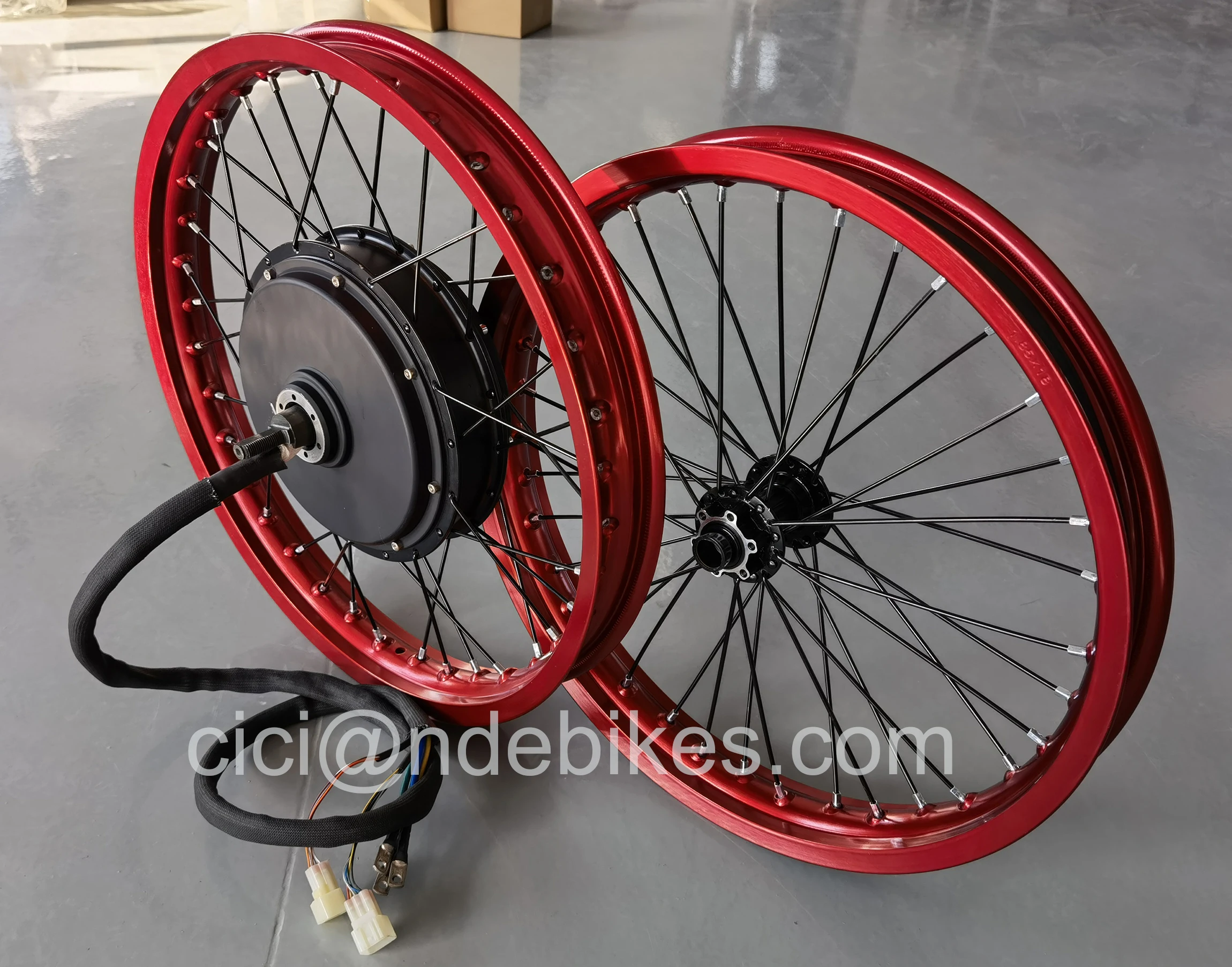 QS V3 205 Motor 72V 5000W - Rear Wheel Ebike Conversion Kits