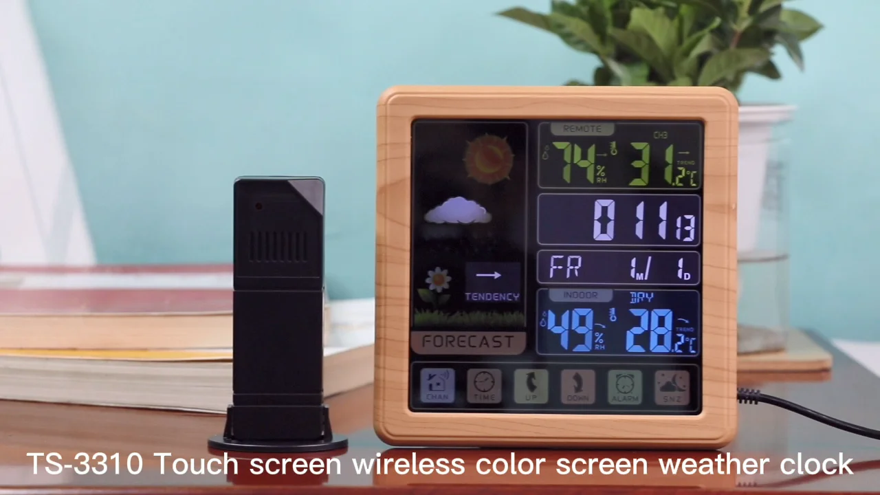 Colorful Lcd Digital Indoor Outdoor Temperature Humidity Monitor ...