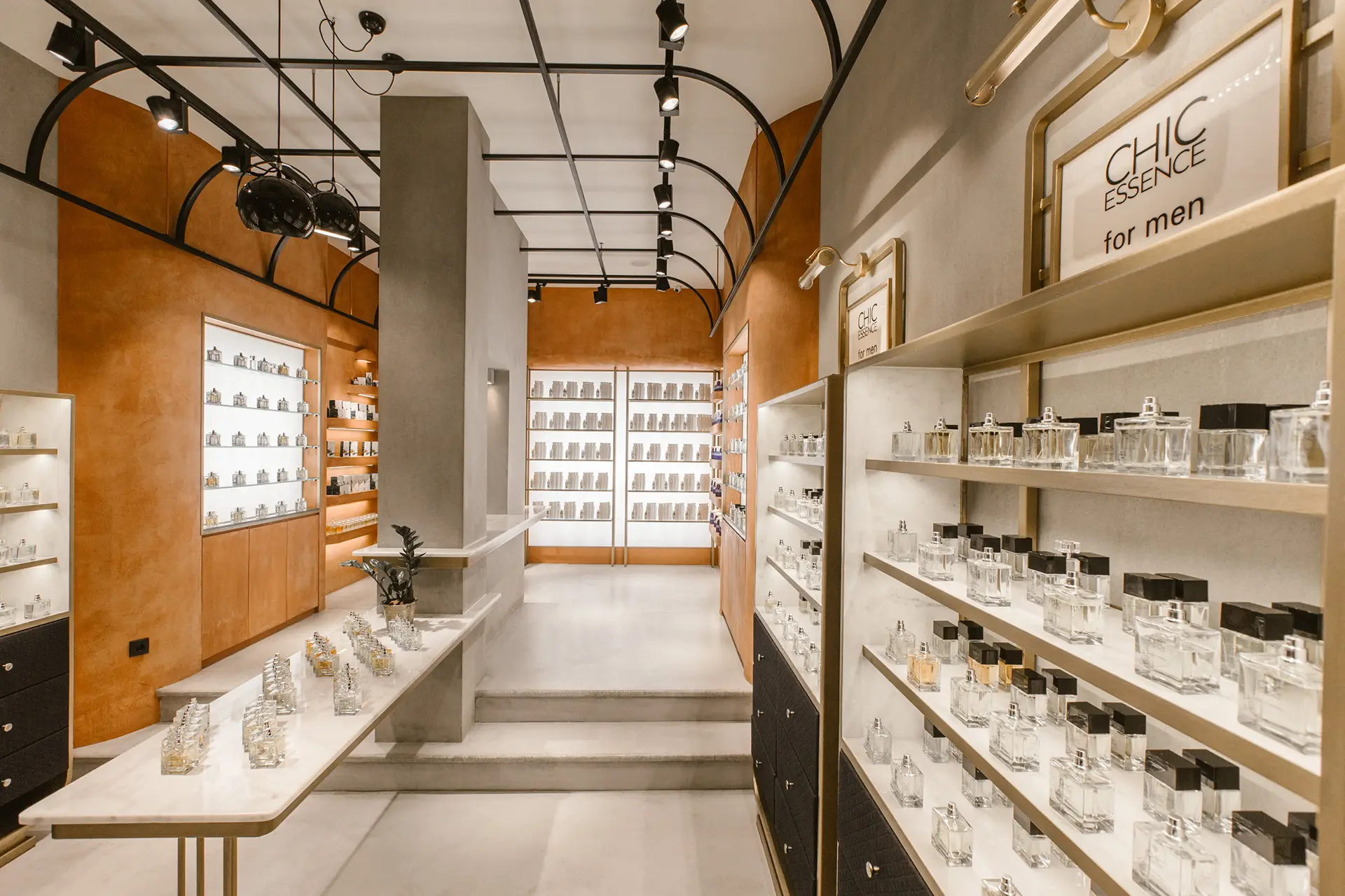 Pink Beauty Salons Store Cosmetic Shop Decoration Design