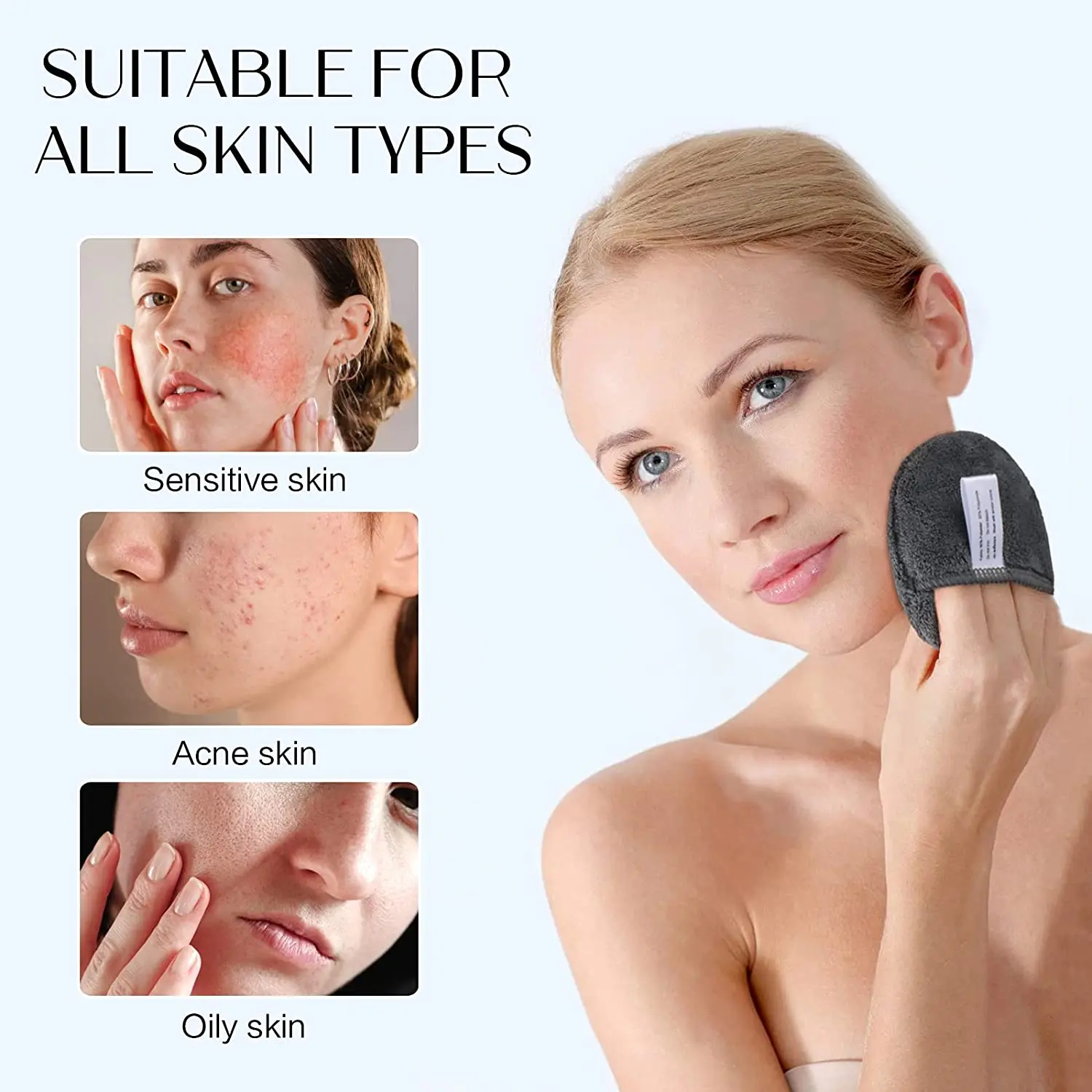 Microfibre Reusable Facial Make Up Remover Pad - Buy Microfibre Make Up ...