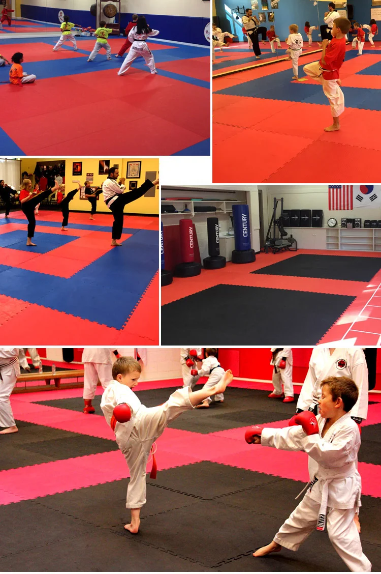 Jigsaw Taekwondo Judo Mats - Durable EVA Foam Puzzle Pads