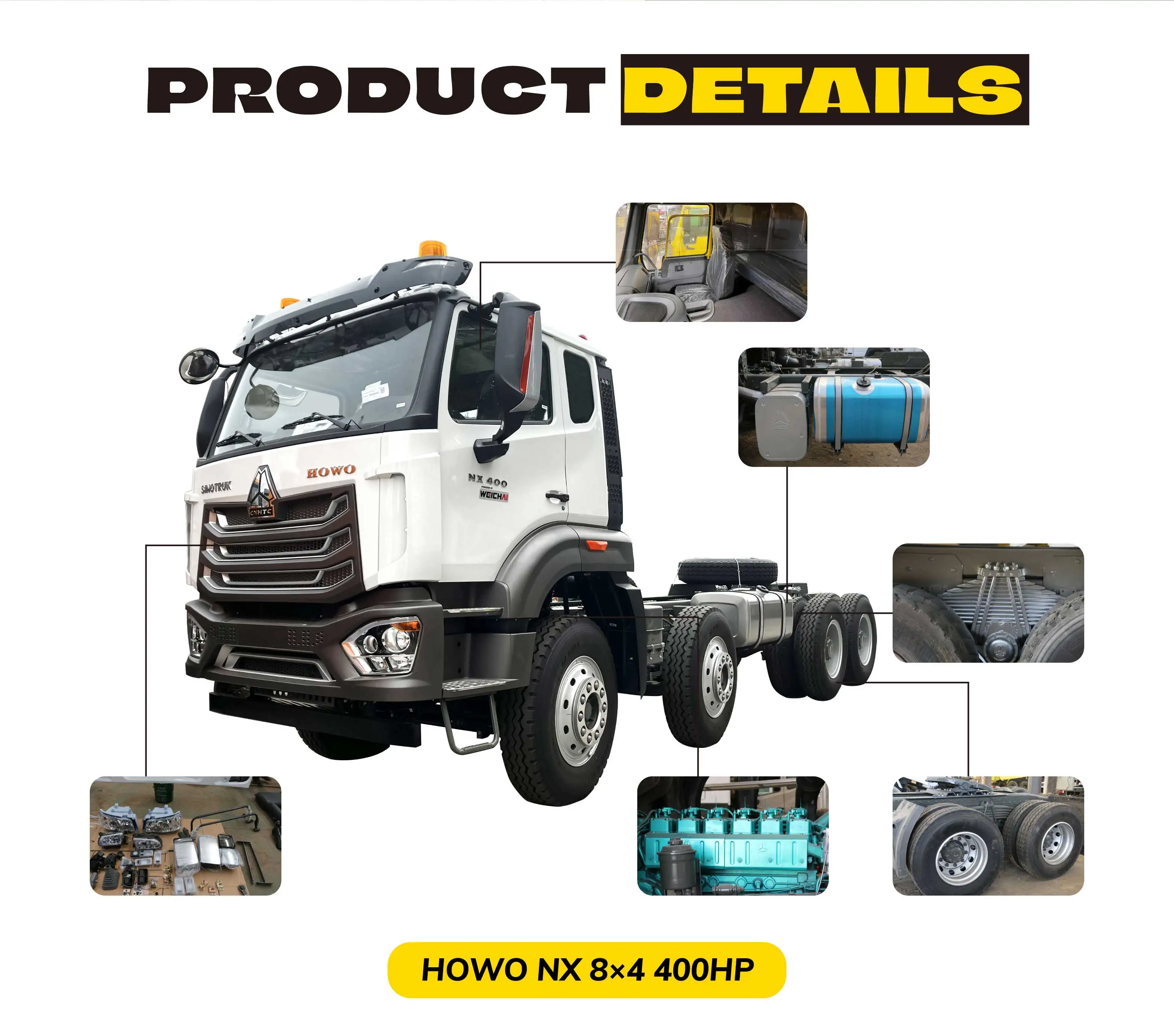 Sinotruk HOWO NX Tractor Truck - 440HP Heavy Duty Performance