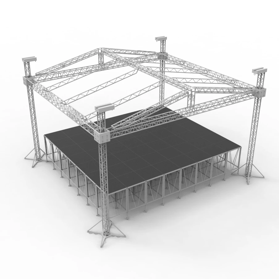 Easy Assemble Concert Scaffolding Stage Truss Aluminum Roof System ...