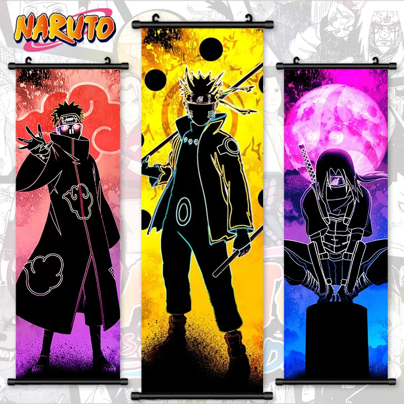 40 Designs Anime Kakashi Wall Scroll Poster Cartoon Character Uchiha ...