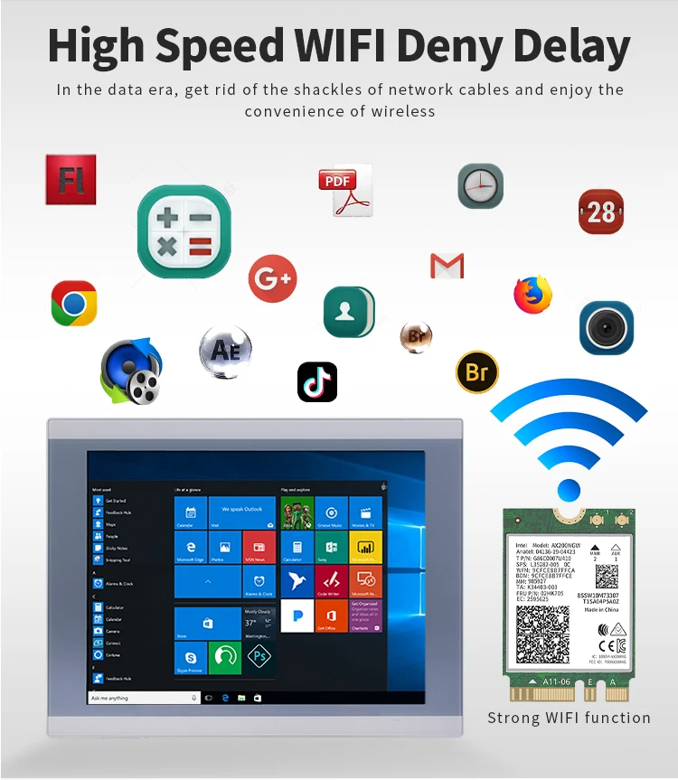 12.1" Fanless Industrial Panel Pc Intel Celeron J6412 Processor Ppc-312 Ehl - Buy Industrial ...