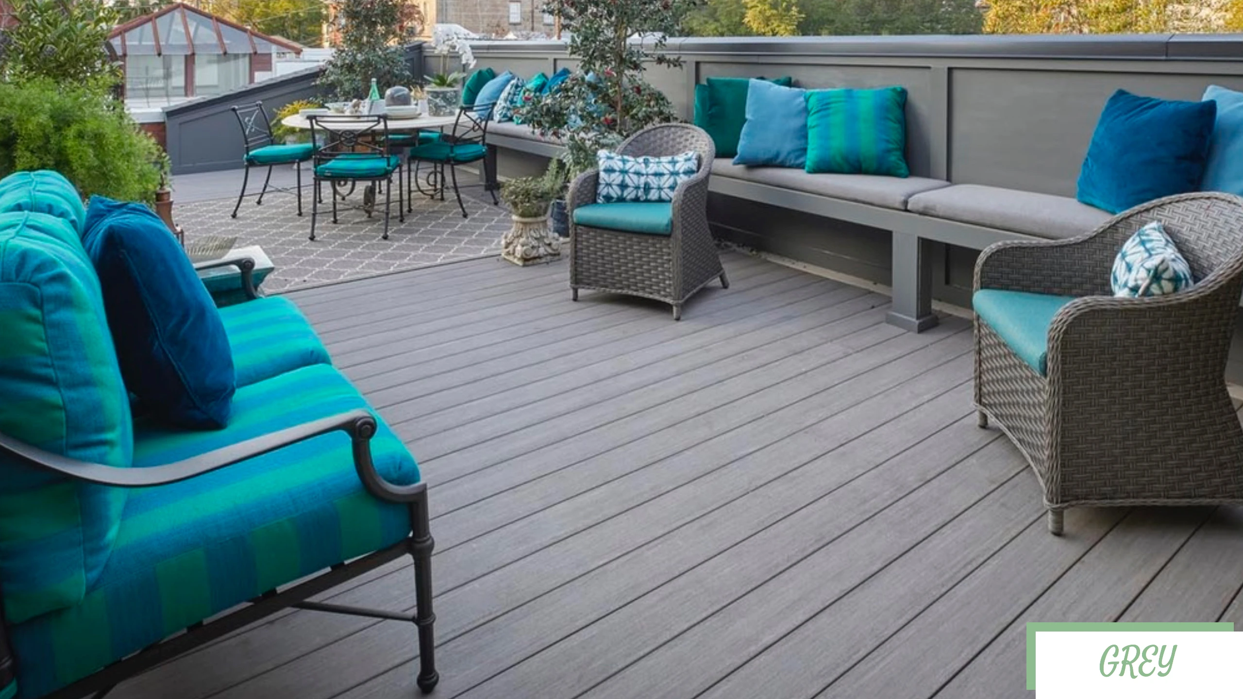DIY New Bi-Color Co Extrusion WPC Decking Two Tone Dual Color in One