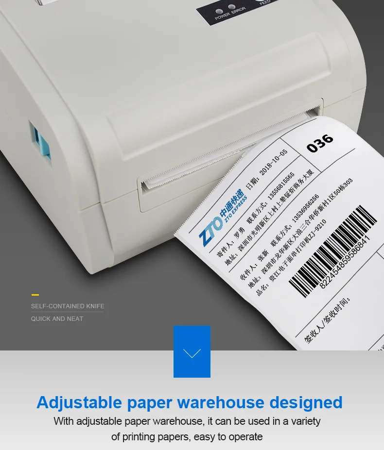 203dpi Pos 9210 L BL Usb Desktop Direct Thermal Label Printer