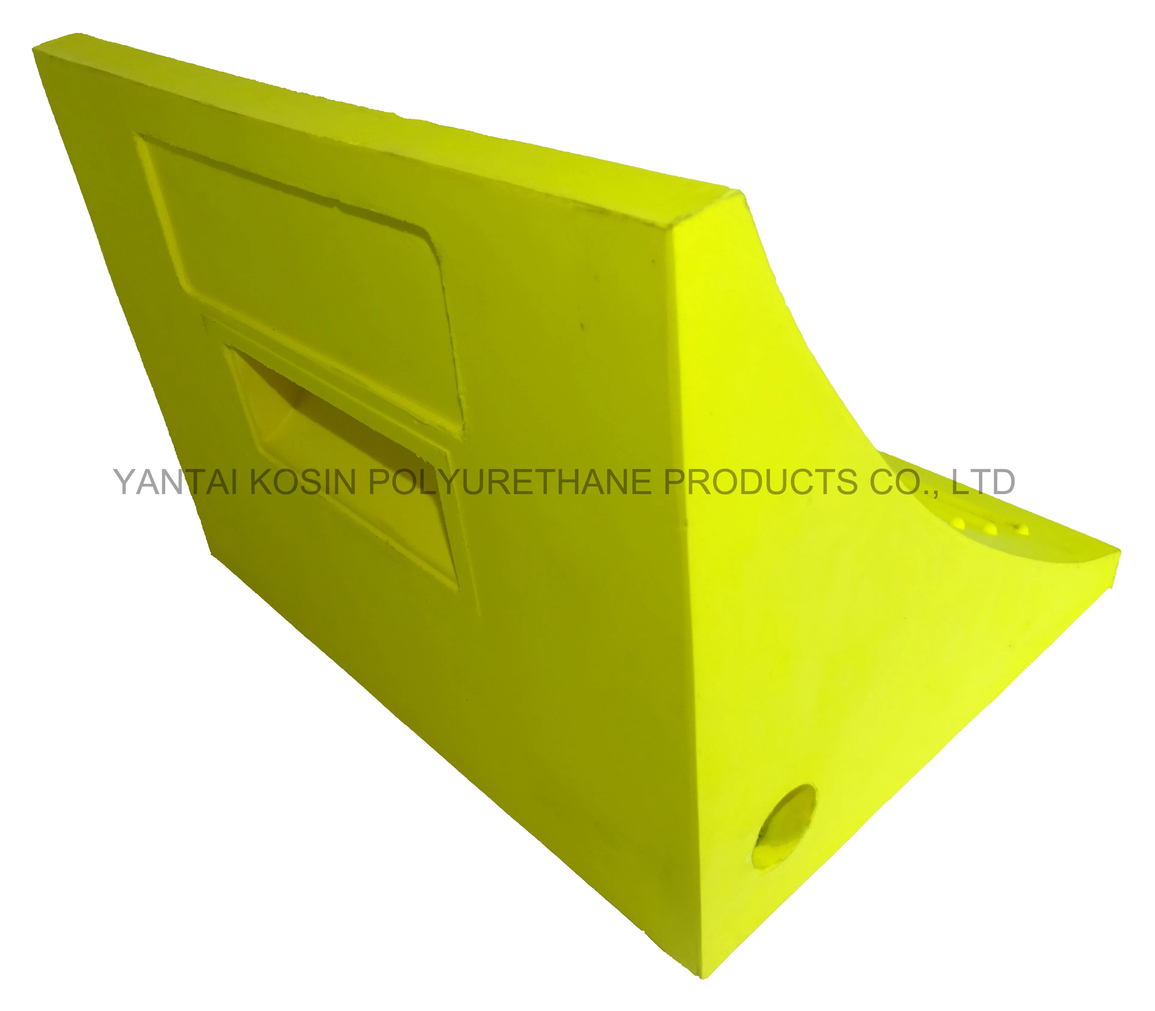 Heavy Truck Tire PU Polyurethane Wheel Chock with Handle