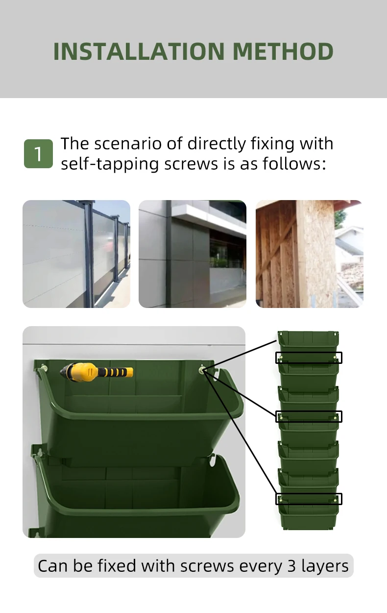 Vertical Garden System - Modern Green Wall Module Pots