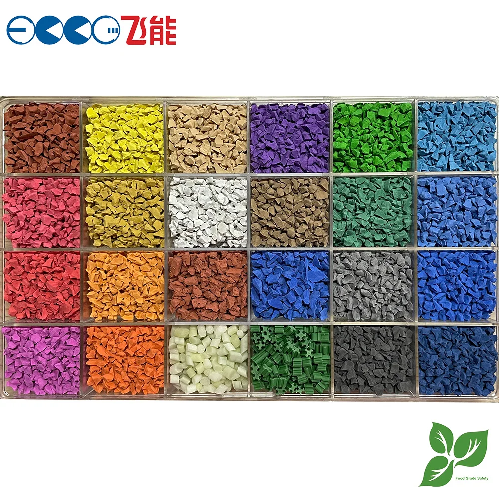 Epdm Color Rubber Granules Floor Surfacing for Park Rubber Walking Path ...