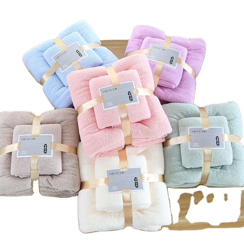 Wholesale Thick 2 Pcs Gift Bags Custom Logo Coral Fleece Multicolor ...