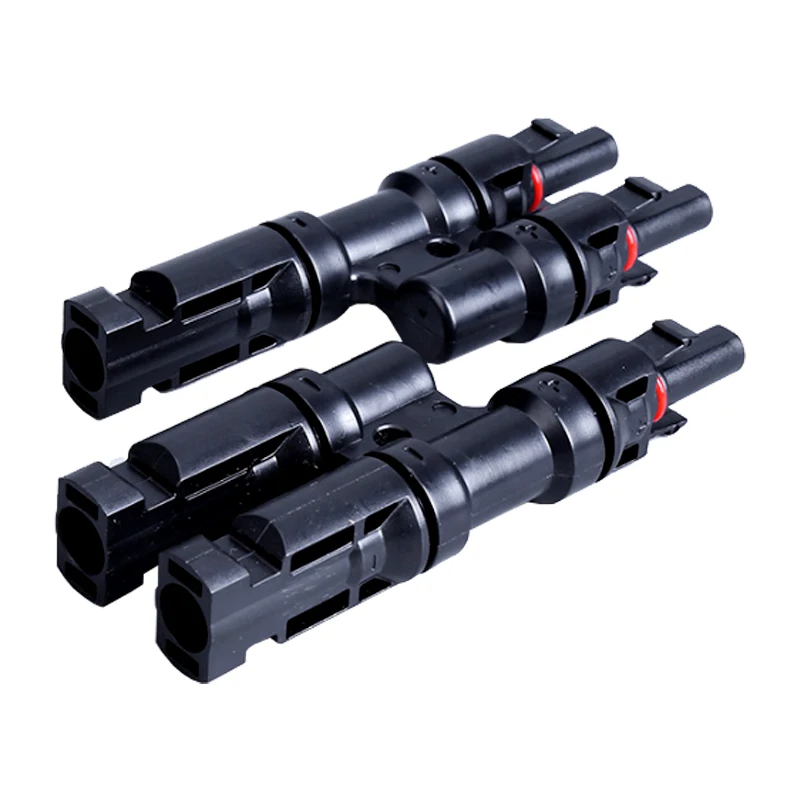 25a Solar Panel Fuse Connector 2 In 1 T Branch Connector Male Female ...