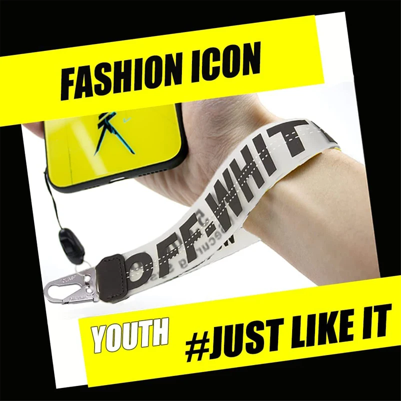 Custom Logo Printed Wrist Lanyard Mobile Phone Key Chain Short Lanyards ...