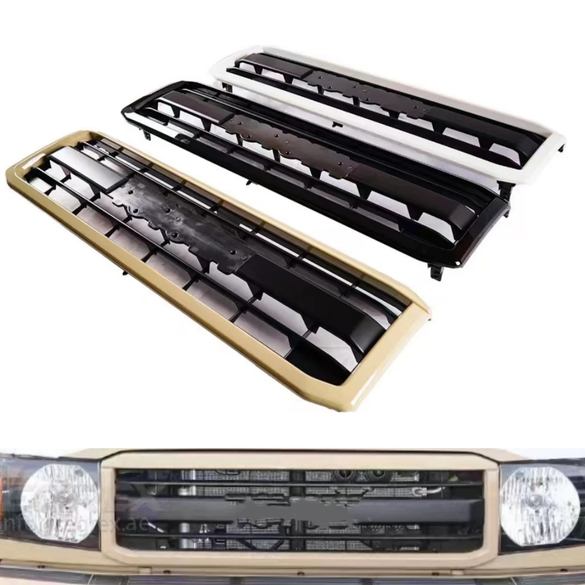 High quality car accessories front bumper grille for lc79 grill for ...