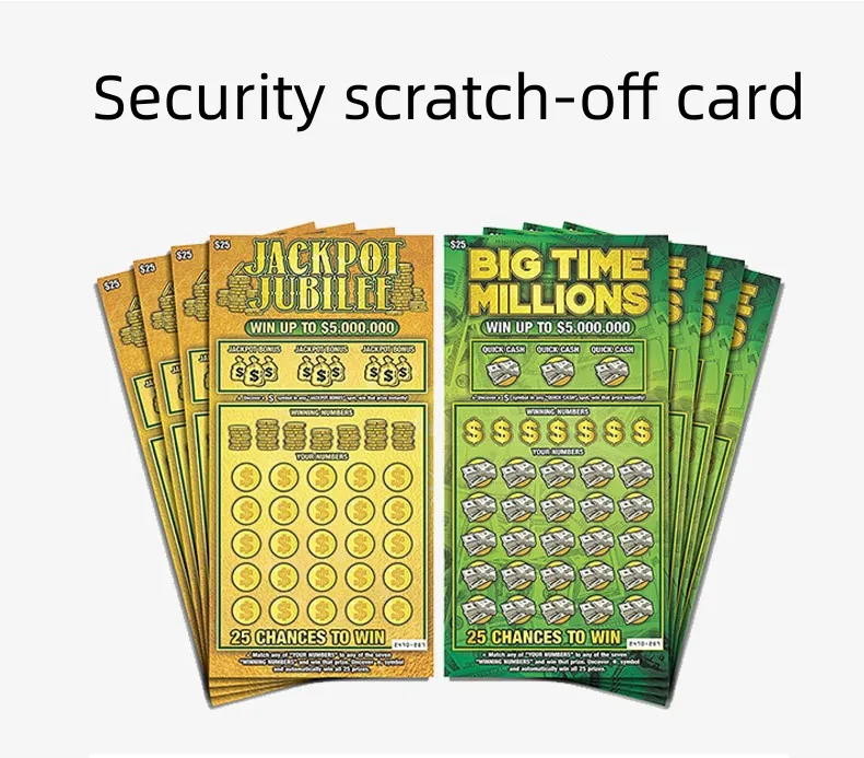 Custom Paper Double Side Printing Scratch Off Cards Raffle Tickets ...