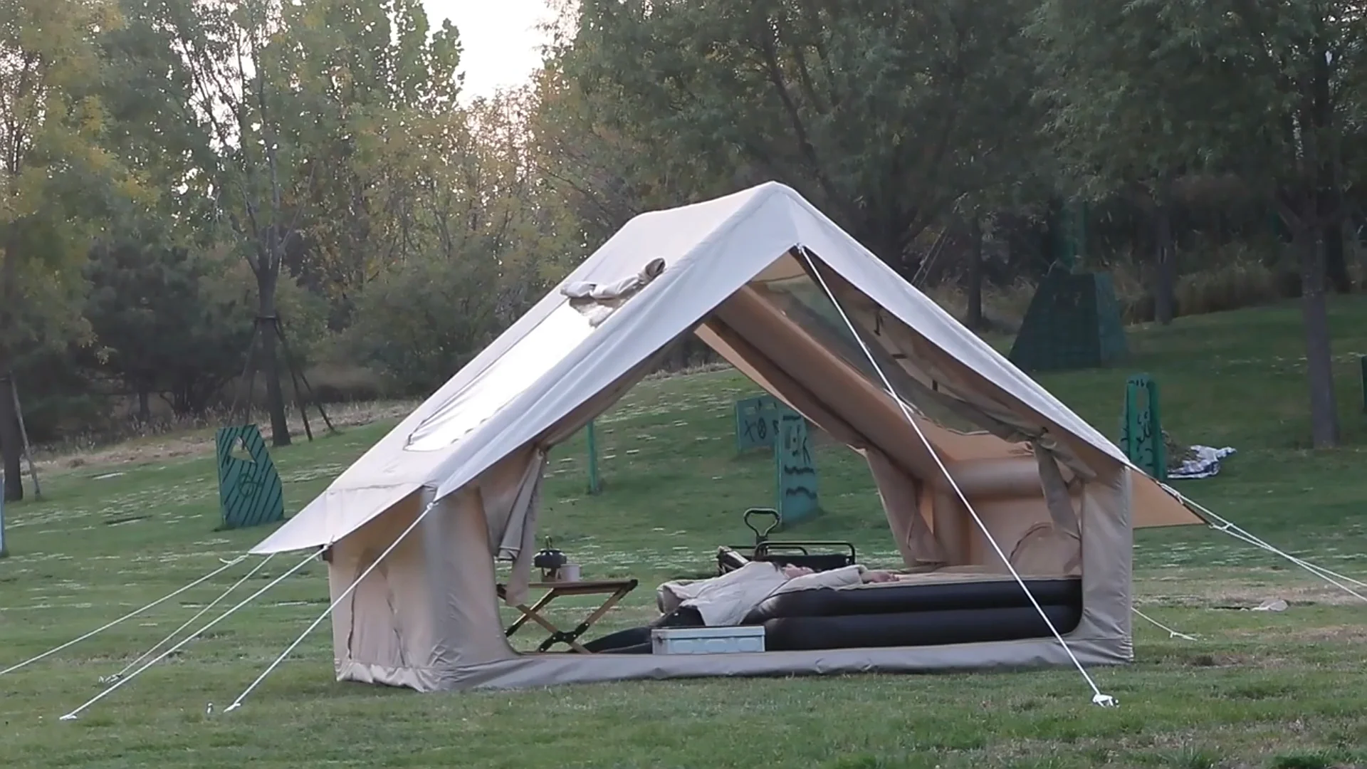 Qx Camping Air Conditioned Air Beam House Inflatable Tents For Event ...