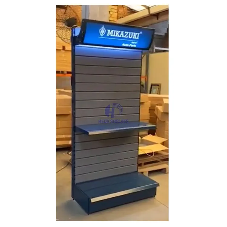 Advertising Slat Wall Stand Shelving - Tool Display Racks