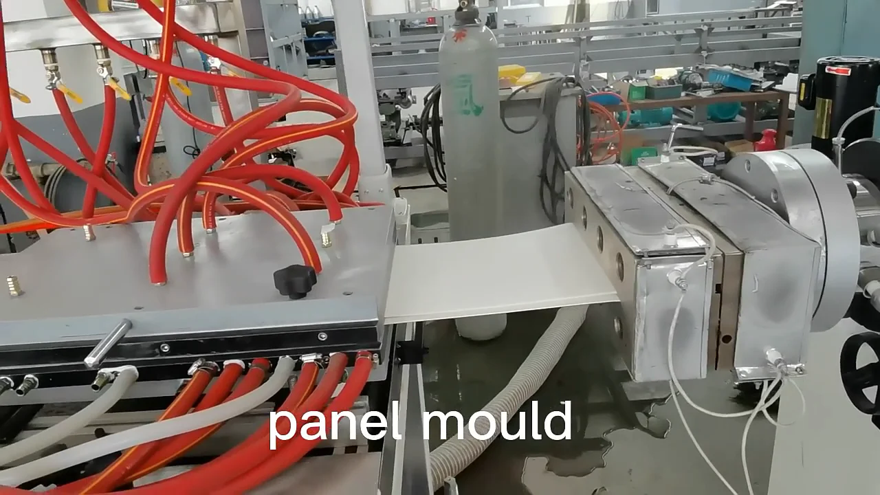 Pvc / Wpc Profile Ceiling Wall Panel Making Machine Extruder With ...