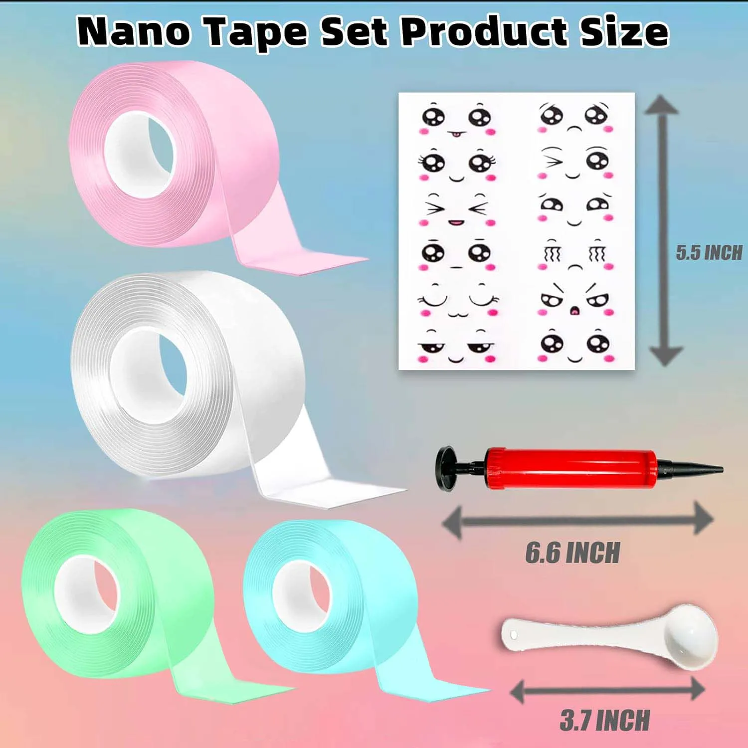 Nano Tape Bubble Kit - Double Sided Adhesive Fidget Toys
