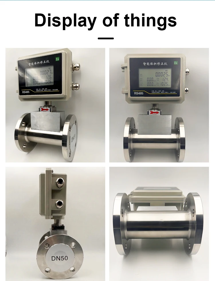 High Pressure Rating Gas Turbine Flowmeter Digital Turbine Flow Meter For Natural Gas - Buy Gas ...