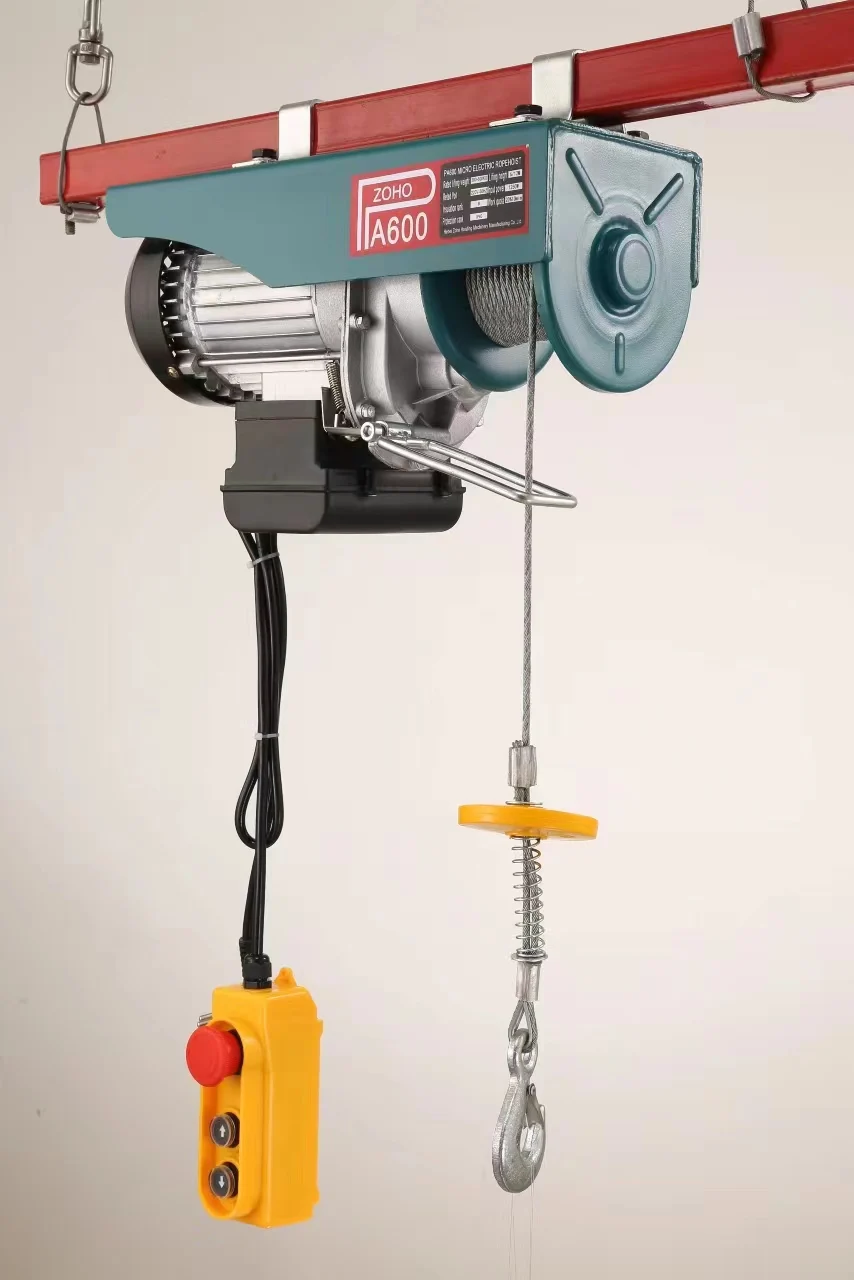 Small Wire Rope Mini Electric Hoist Pa400 Pa800 1 Ton 2 Ton 5 Ton ...