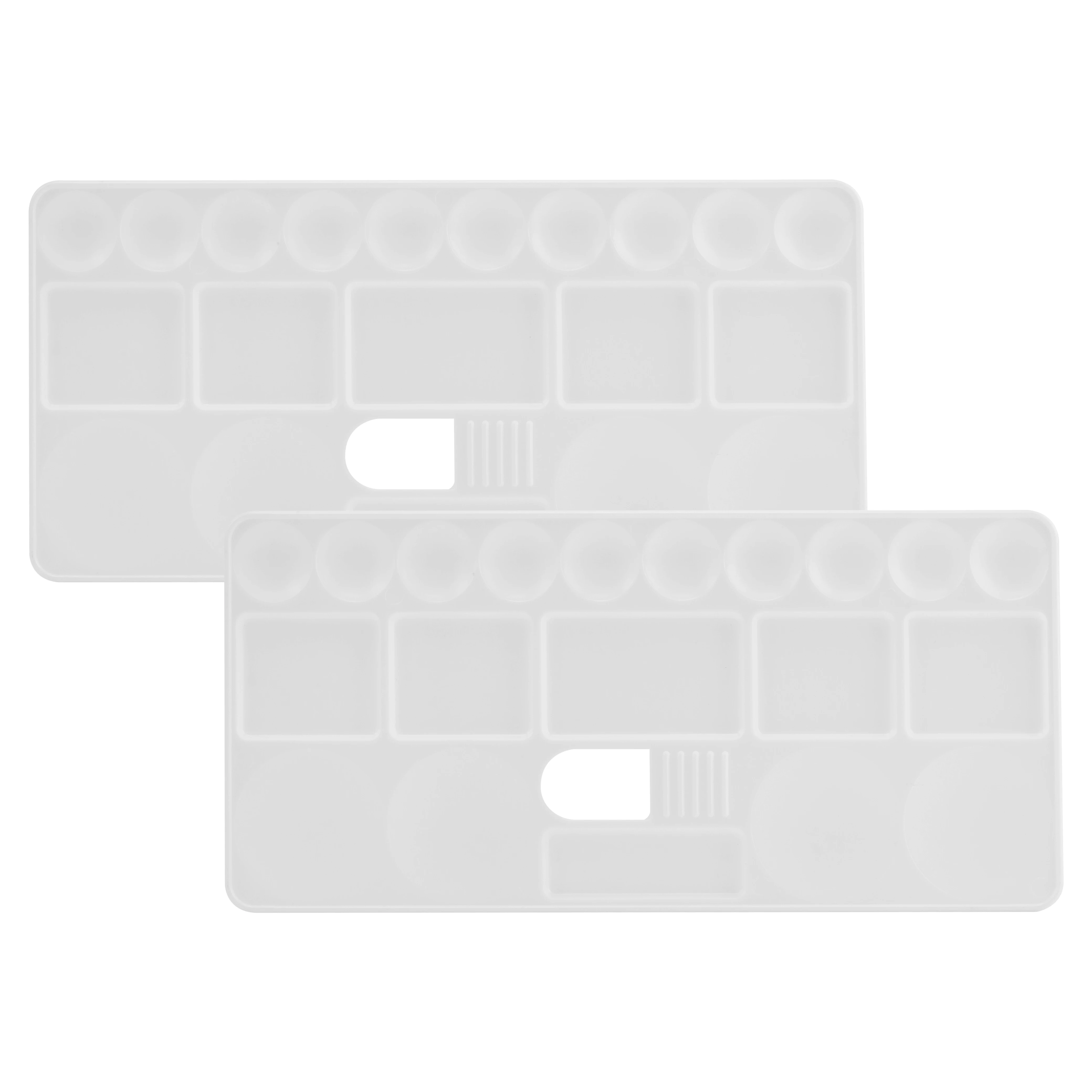 50611 20 wells Plastic Rectangular Watercolor oil paint plate Art ...