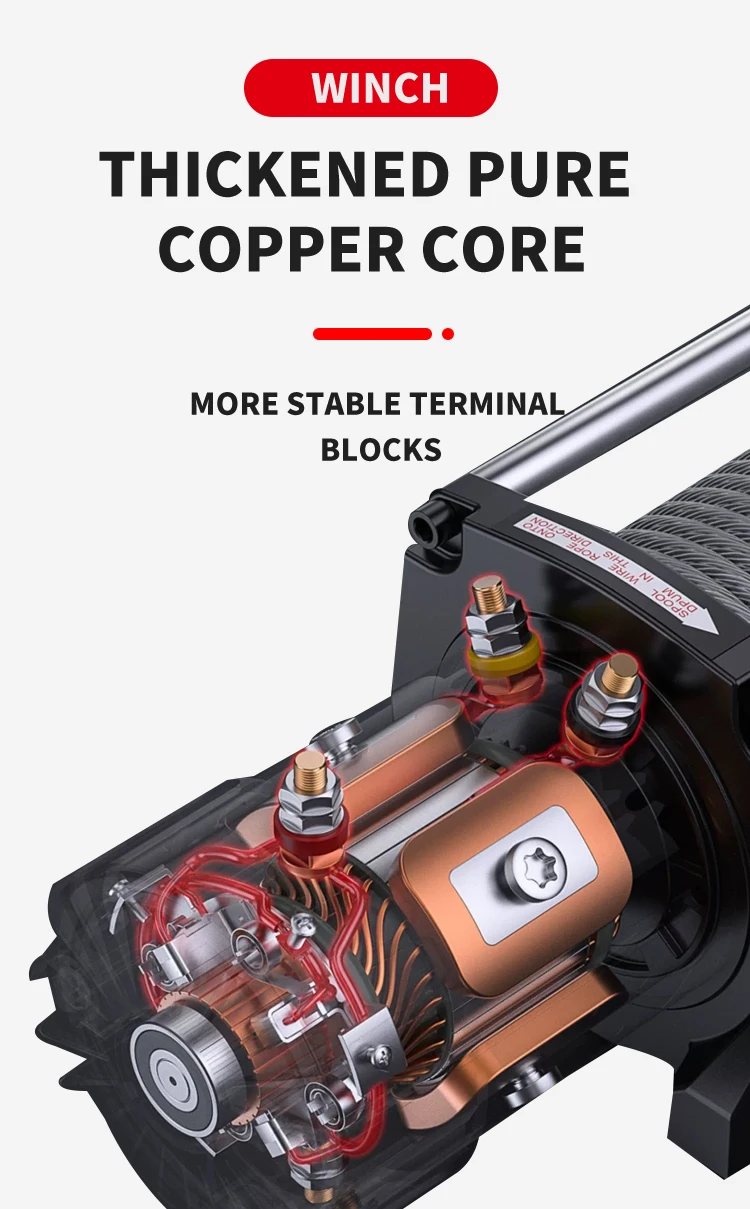 12000 Lbs Winch for 4x4 off-Road Cars - JINDIAO Winches