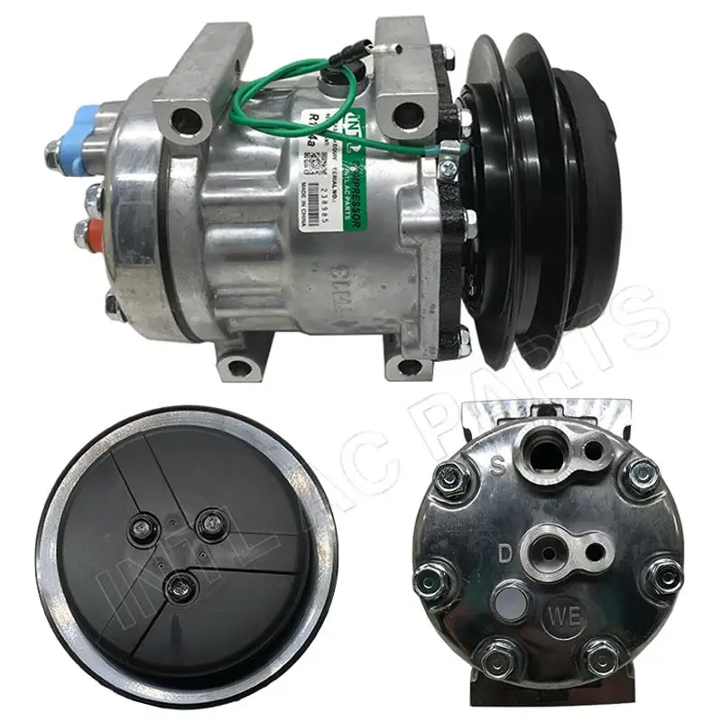Sd7h13 Auto Ac Compressor For Caterpillar S-body 1b 143mm 24v Wm Head ...