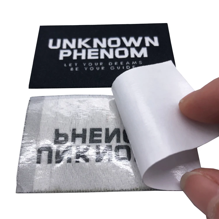 Clothing Woven Labels Custom Logo Self Adhesive Woven Labels Clothes ...