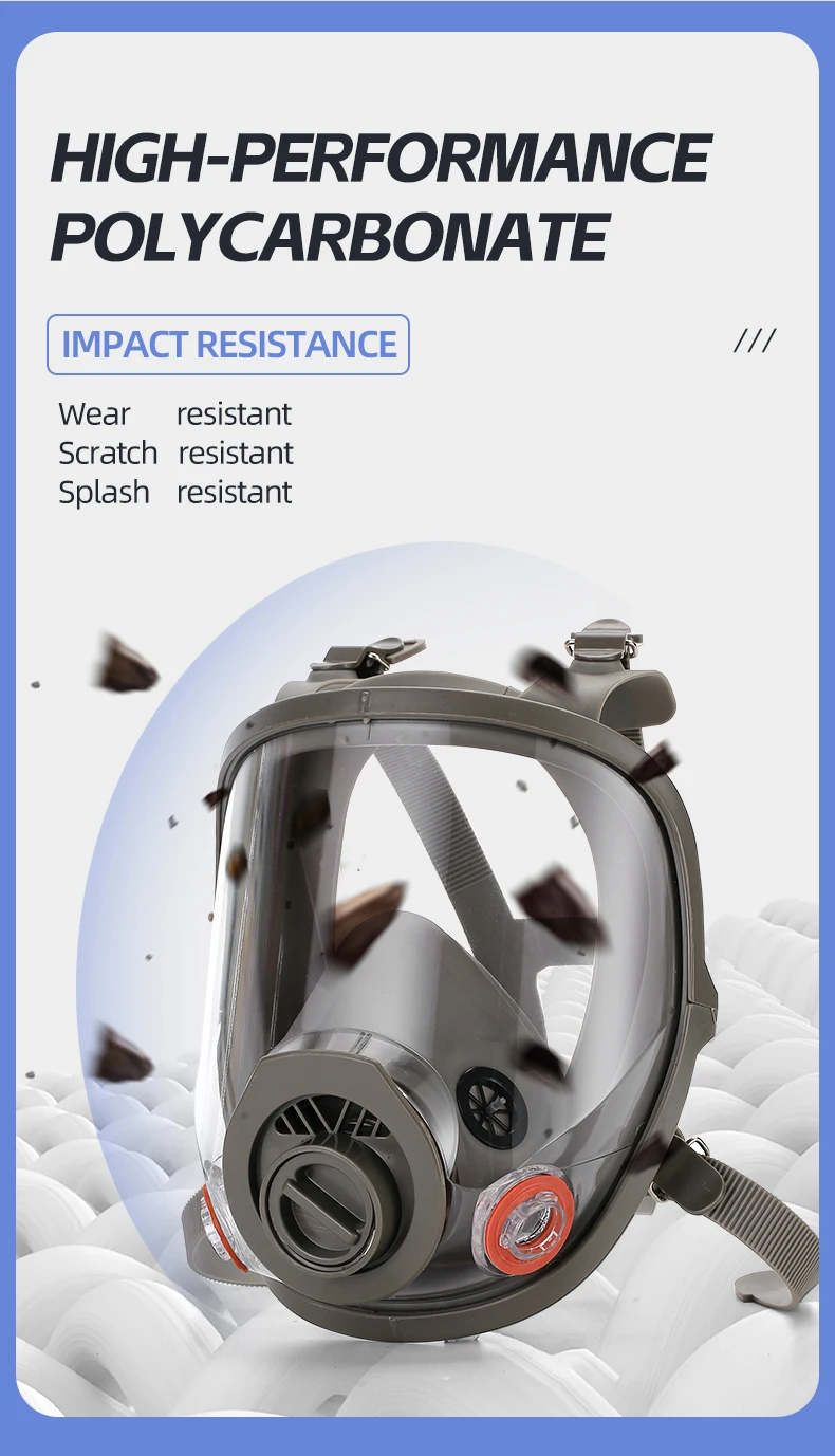 Full-faced Respirator Gas Mask 6800 - Safety & Protection