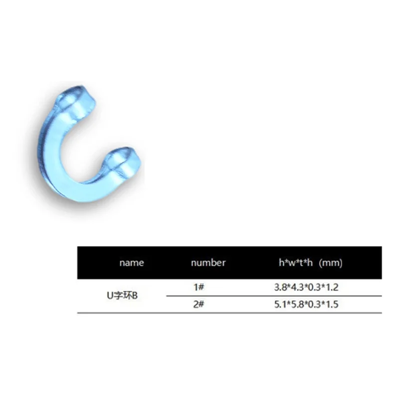 SUPERIORFISHING Folded Clevis Fishing Clevis Spinnerbait U-Shaped Brass ...