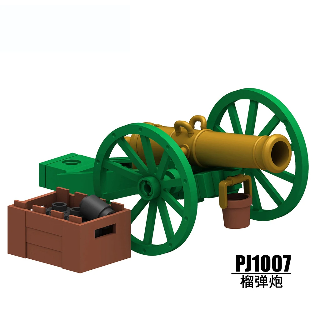 MOC Mini Medieval Castle with Napoleon Field Unicorn Howitzer