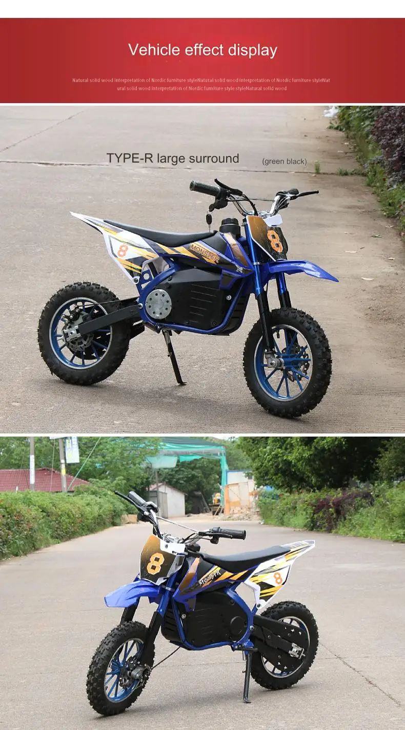 Kids Dirt Bike - 48V Electric Motorbikes for 8-12 Year-olds